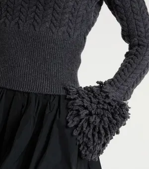 PATOU Cable-knit Long-sleeved Sweater