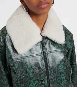 Dorothee Schumacher Lapel Long-sleeved Leather Jacket