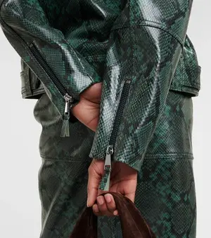 Dorothee Schumacher Lapel Long-sleeved Leather Jacket