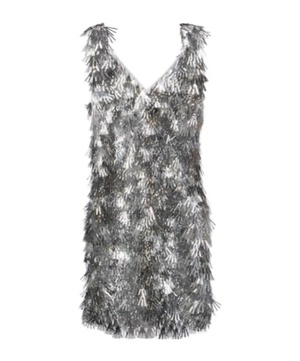 Rabanne Embellished Minidress - Gray