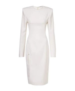 Stella McCartney Wool Midi Dress - White