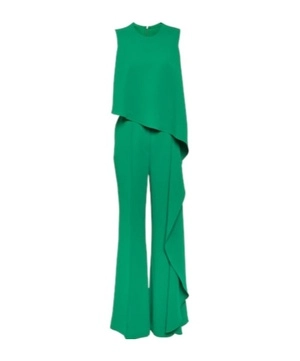 Elie Saab Draped Wide-leg Jumpsuit - Green