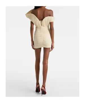 Magda Butrym Asymmetric Ruched Minidress