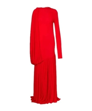 Calvin Klein Sara Draped Jersey Gown