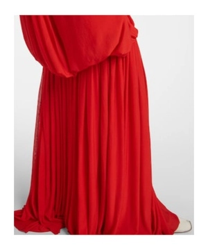 Calvin Klein Sara Draped Jersey Gown