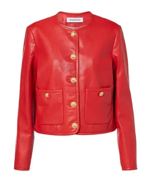Veronica Beard Andrea Leather Jacket