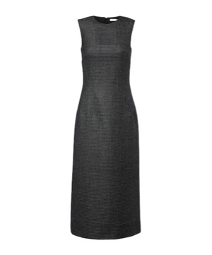 EMILIA WICKSTEAD Hartley Houndstooth Wool-blend Midi Dress