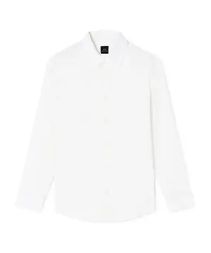 Armani Exchange Regular Fit Button-up Shirt In Cotton Jacquard Essential