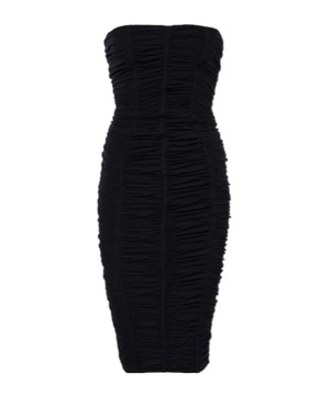 Attico Tulle Bustier Dress - Black