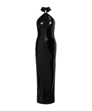 RODARTE Cutout Sequined Gown - Black