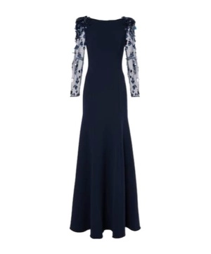 Jenny Packham Midnight Embellished Gown - Black