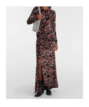 Rabanne Printed Velvet Maxi Dress