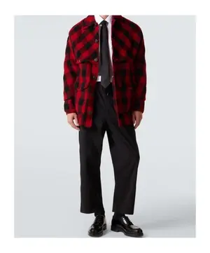 Junya Watanabe Plaid Long-sleeved Casual Jacket