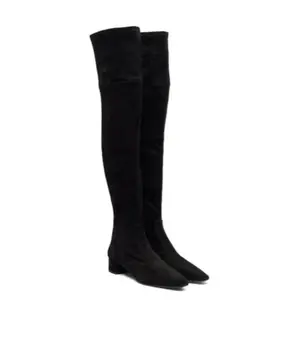 AQUAZZURA Suede Over-the-knee Boots - Black