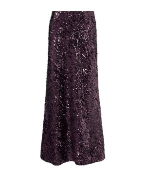 Rabanne Sequined Maxi Skirt - Black