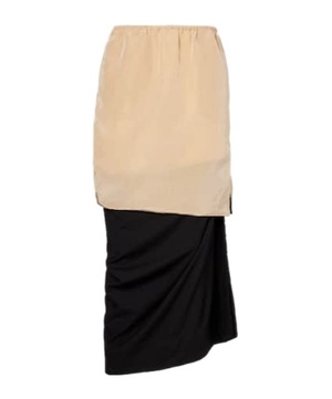 Calvin Klein Tyler Layered Wool And Silk Maxi Skirt