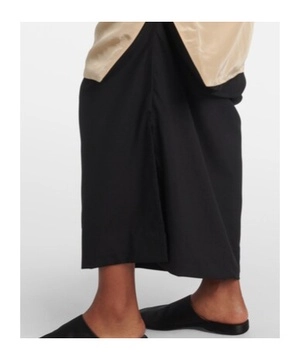 Calvin Klein Tyler Layered Wool And Silk Maxi Skirt