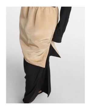 Calvin Klein Tyler Layered Wool And Silk Maxi Skirt