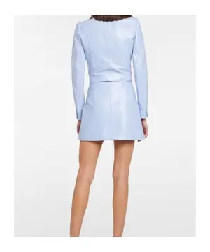 COURREGES Reedition Cropped Vinyl Jacket
