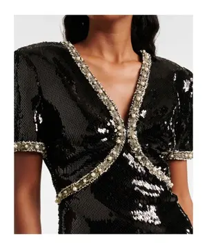 Nina Ricci Embellished Sequined Minidress