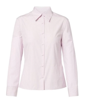 Calvin Klein Pinstripe Cotton Poplin Shirt - White