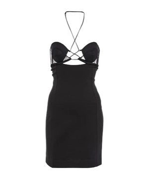 NENSI DOJAKA Cutout Minidress - Black