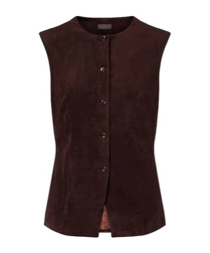 Stouls Suede Casino Vest - Black