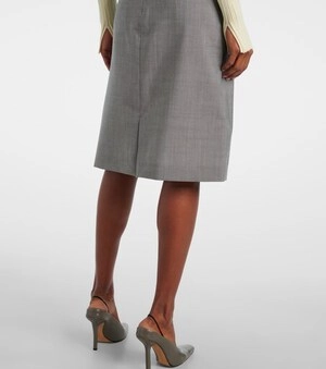 Calvin Klein Luna Wool Pencil Skirt