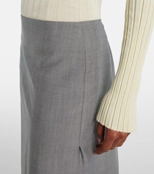 Calvin Klein Luna Wool Pencil Skirt