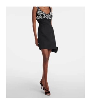 EMILIA WICKSTEAD Einna Embellished Crêpe Minidress