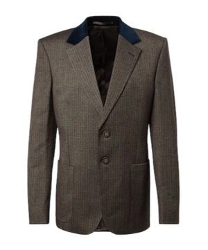 WALES BONNER Alto Pinstripe Wool-blend Blazer