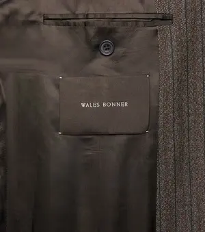 WALES BONNER Alto Pinstripe Wool-blend Blazer