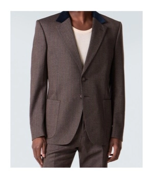 WALES BONNER Alto Pinstripe Wool-blend Blazer