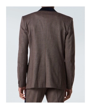 WALES BONNER Alto Pinstripe Wool-blend Blazer
