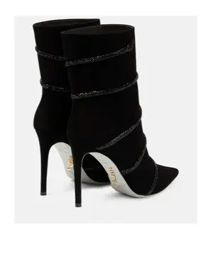 Rene Caovilla Morgana Embellished Suede Boots