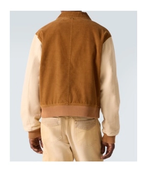WALES BONNER Homecoming Cotton Corduroy Varsity Jacket