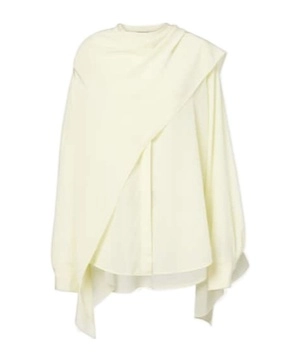 Calvin Klein Kiki Draped Silk Blouse