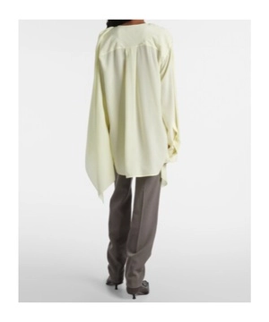 Calvin Klein Kiki Draped Silk Blouse