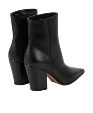 GIANVITO ROSSI Pointed Toe Zipper Leather Boots