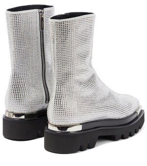PETER DO Crystal-embellished Leather Boots