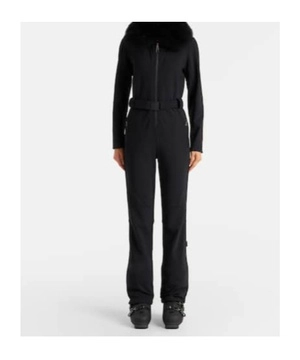 YVES SALOMON Shearling-trimmed Belted Ski Suit