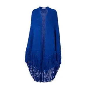 Gabriela Hearst Lauren Fringed Cashmere Shawl - Blue