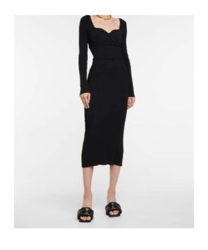 Altuzarra Louisa Ribbed-knit Midi Dress