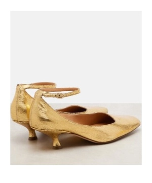 Calvin Klein Anna Metallic Leather Pumps