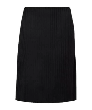 Calvin Klein Ribbed-knit Wool Miniskirt