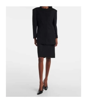 Calvin Klein Ribbed-knit Wool Miniskirt