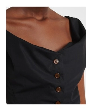 VIVIENNE WESTWOOD Monday Cotton Corset Top - Black
