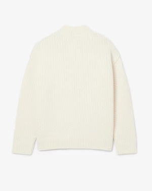 Lacoste Runway Embroidered Badge Wool Sweater