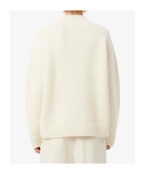Lacoste Runway Embroidered Badge Wool Sweater