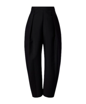 RÓHE Wool And Mohair Barrel Pants - Black